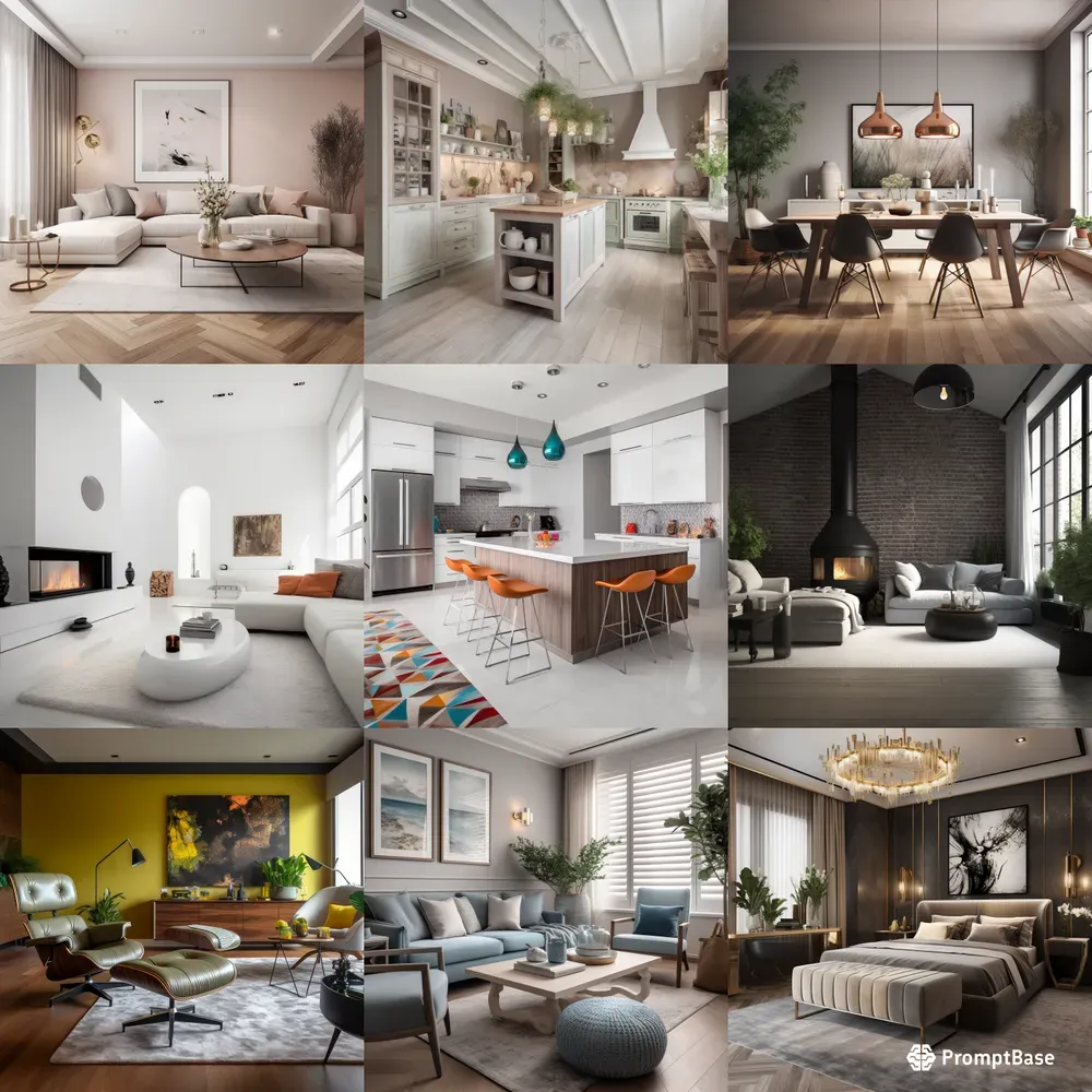 Realistic Photos For Interior Design Midjourney Prompt | PromptBase
