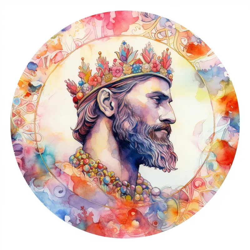 Circular Portraits Watercolor Cliparts Midjourney Prompt | PromptBase