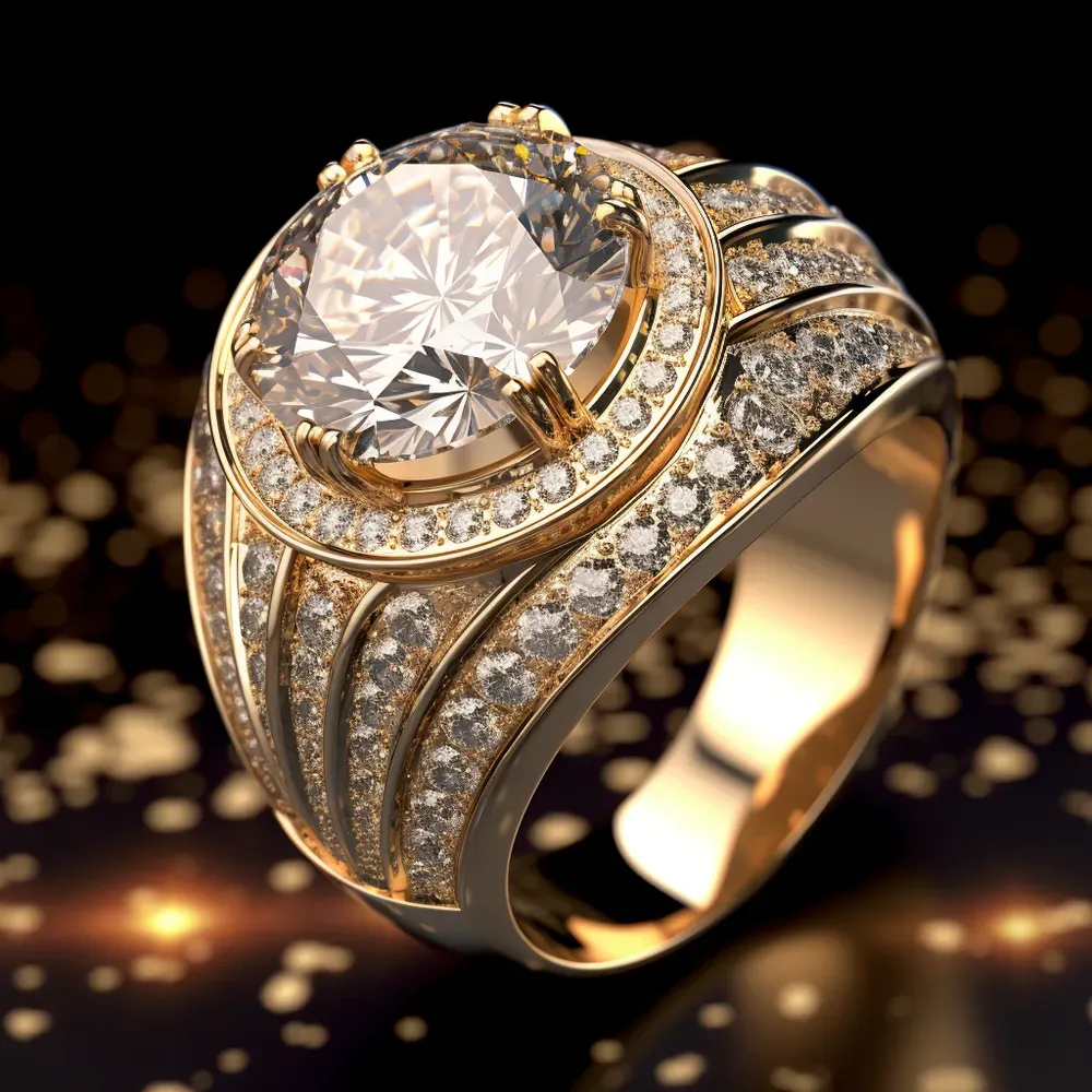 Realistic Ring Photography HD Jewelry 3D Midjourney Prompt | PromptBase