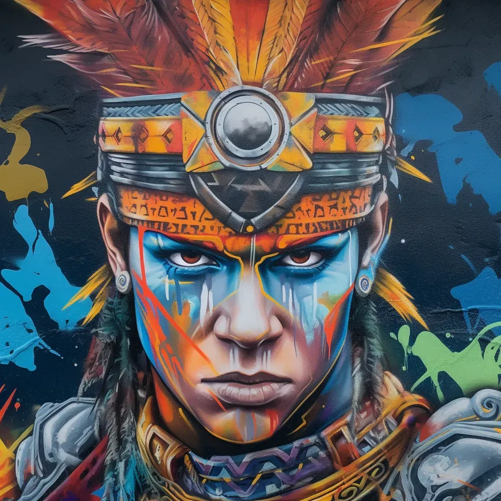 Graffiti Portraits Urban Street Art Murals Midjourney Prompt | PromptBase