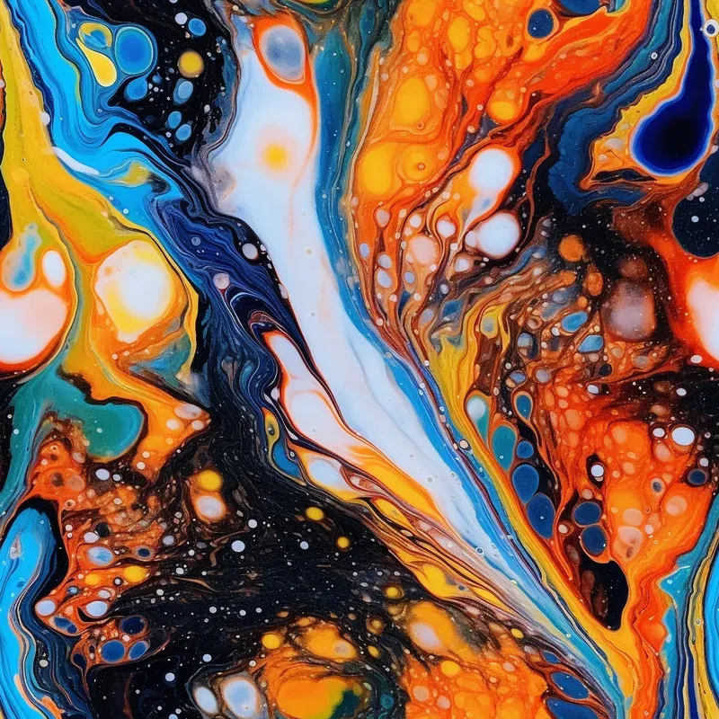 Abstract Acrylic Pour Paintings Liquids HD Midjourney Prompt | PromptBase