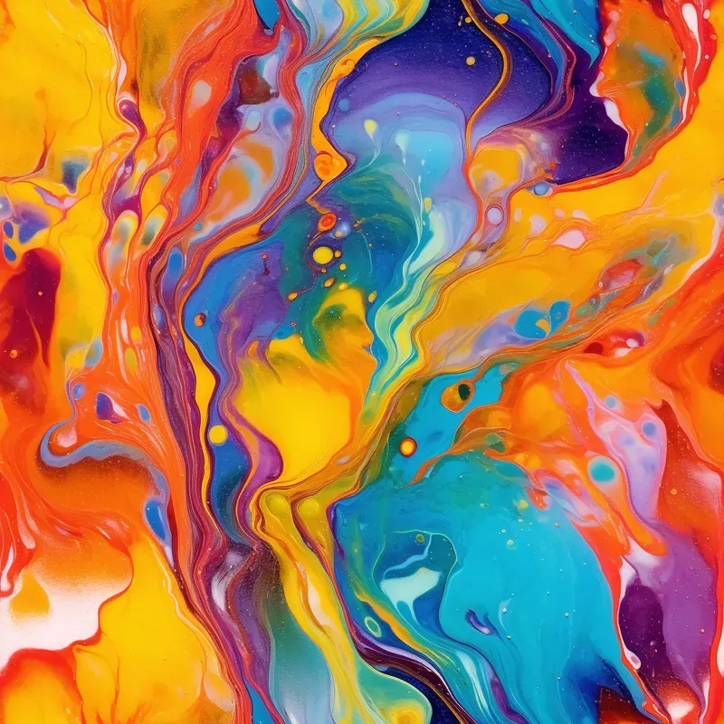 Abstract Acrylic Pour Paintings Liquids HD Midjourney Prompt | PromptBase