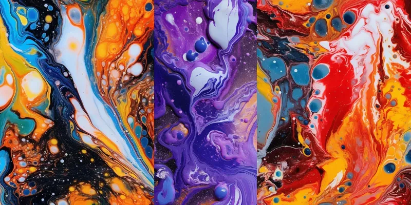 Abstract Acrylic Pour Paintings Liquids HD Midjourney Prompt | PromptBase