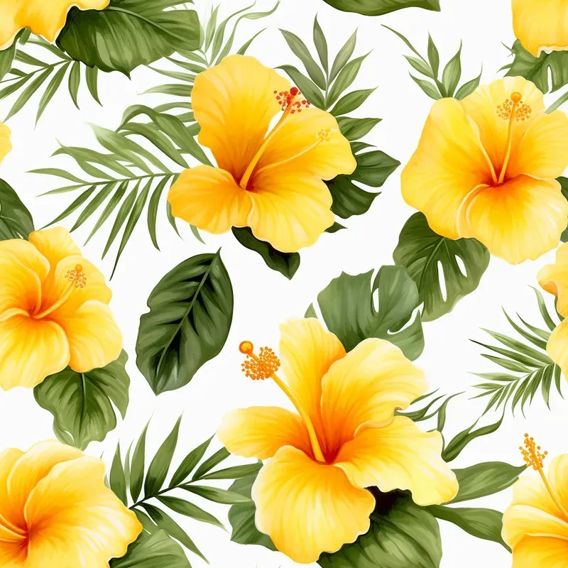 Hawaiian Print Patterns Tropical Flowers Midjourney Prompt | PromptBase