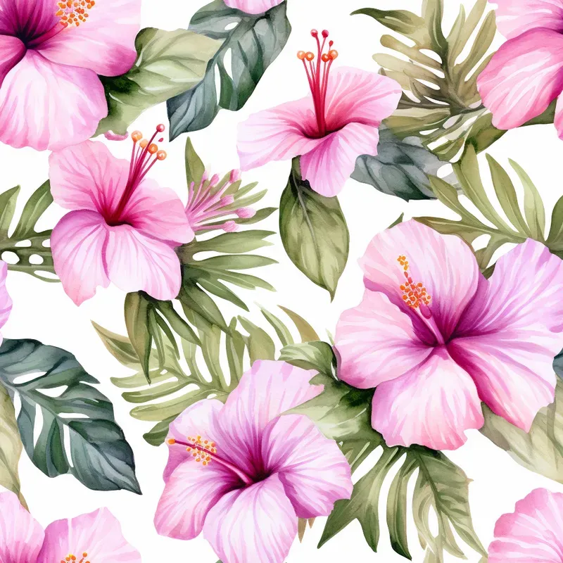 Hawaiian Print Patterns Tropical Flowers Midjourney Prompt | PromptBase
