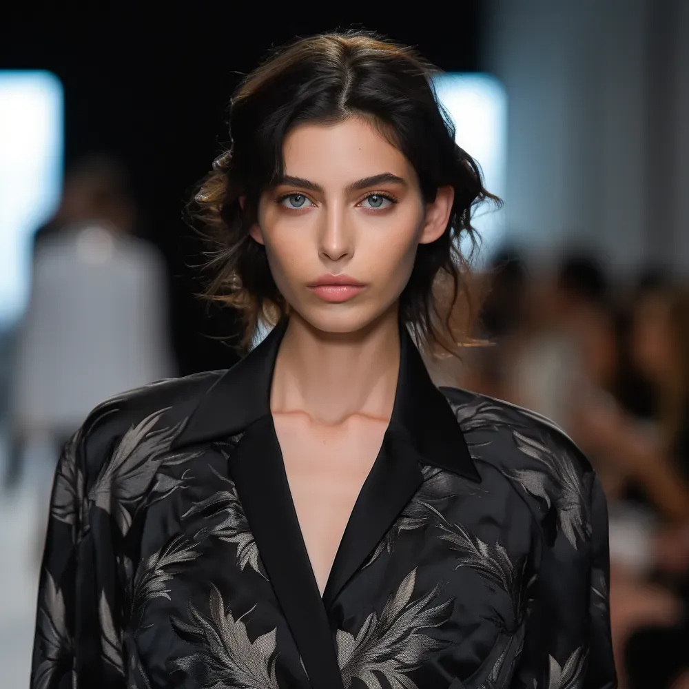 Runway Model Catwalk Fashion Photographs Midjourney Prompt Promptbase