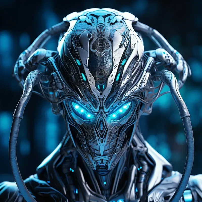 Robot Aliens Futuristic Sci-fi Portraits Midjourney Prompt | PromptBase