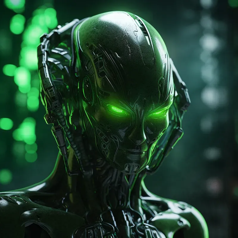 Robot Aliens Futuristic Sci-fi Portraits Midjourney Prompt | PromptBase