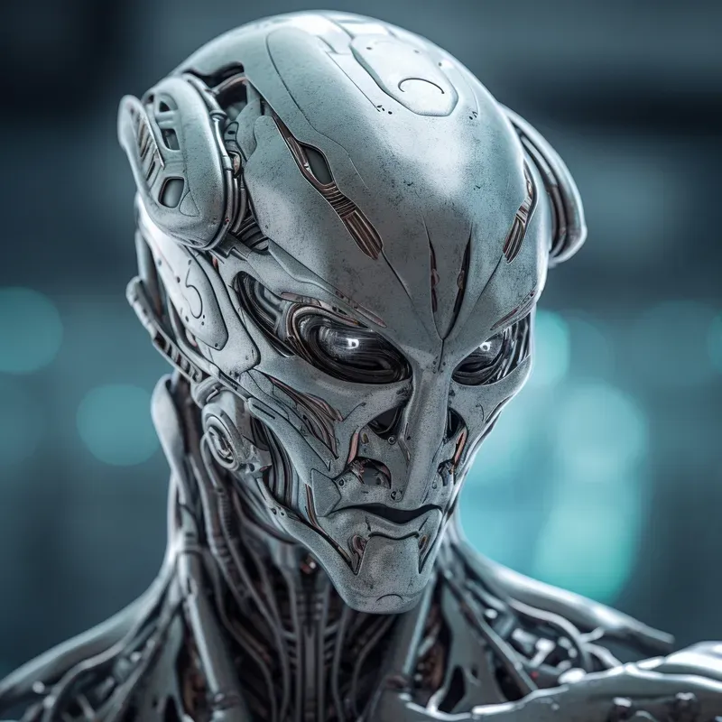 Robot Aliens Futuristic Sci-fi Portraits Midjourney Prompt | PromptBase