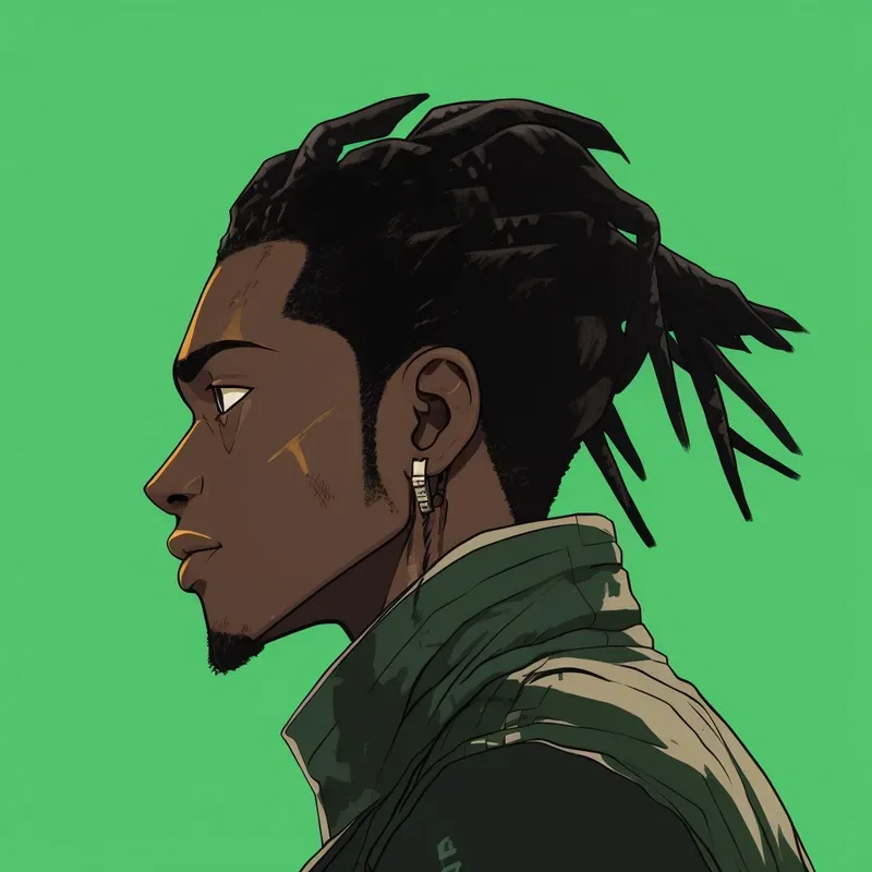 NFT Avatar Anime Side Profile Pictures Midjourney Prompt | PromptBase