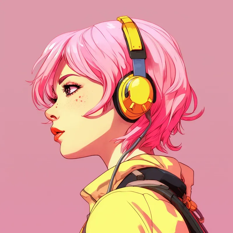 NFT Avatar Anime Side Profile Pictures Midjourney Prompt | PromptBase