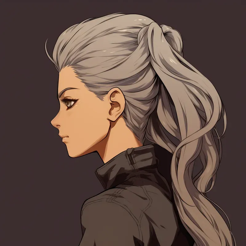 NFT Avatar Anime Side Profile Pictures Midjourney Prompt | PromptBase