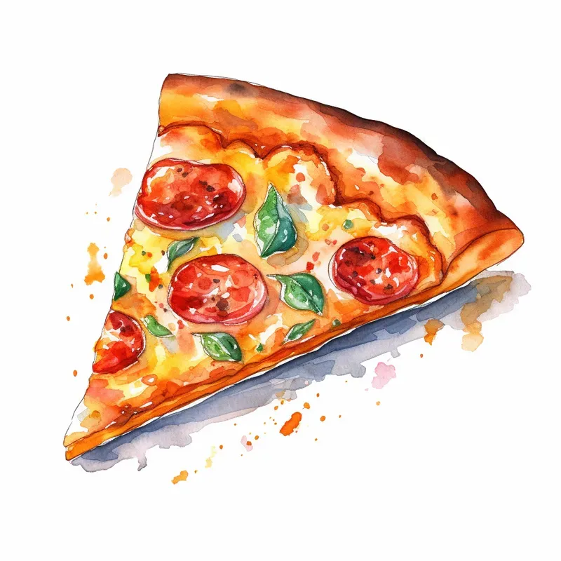Savory Food Watercolor Cliparts Drawings Midjourney Prompt | PromptBase