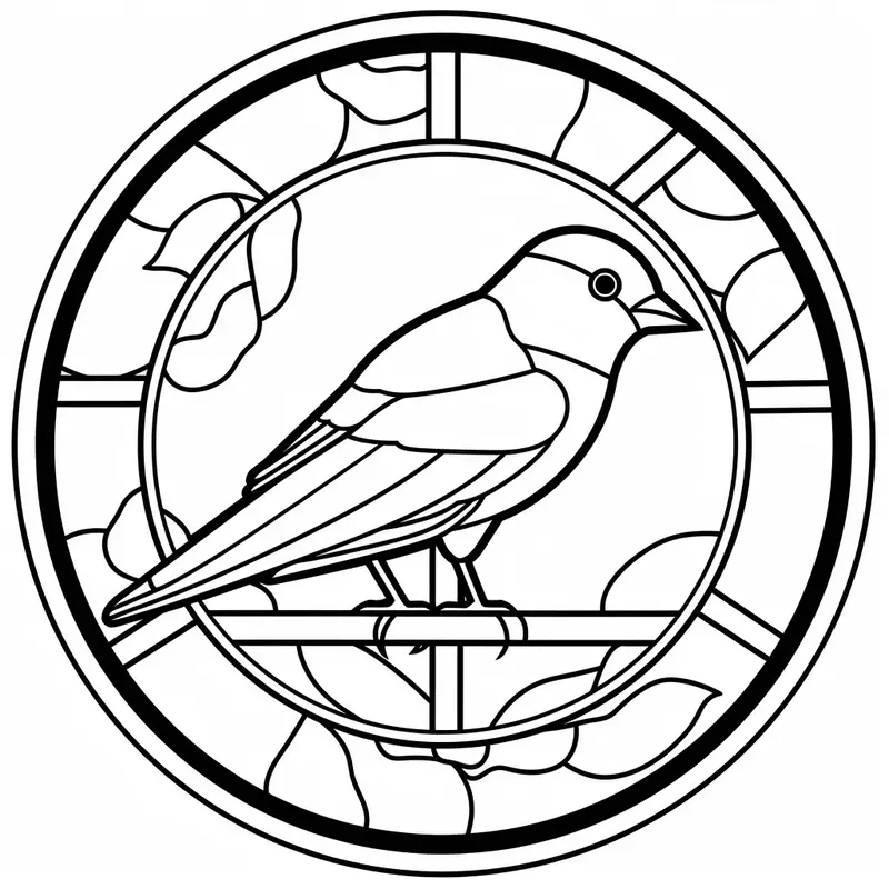 Bring the Animal Kingdom to Life with Stained Glass Coloring Pages