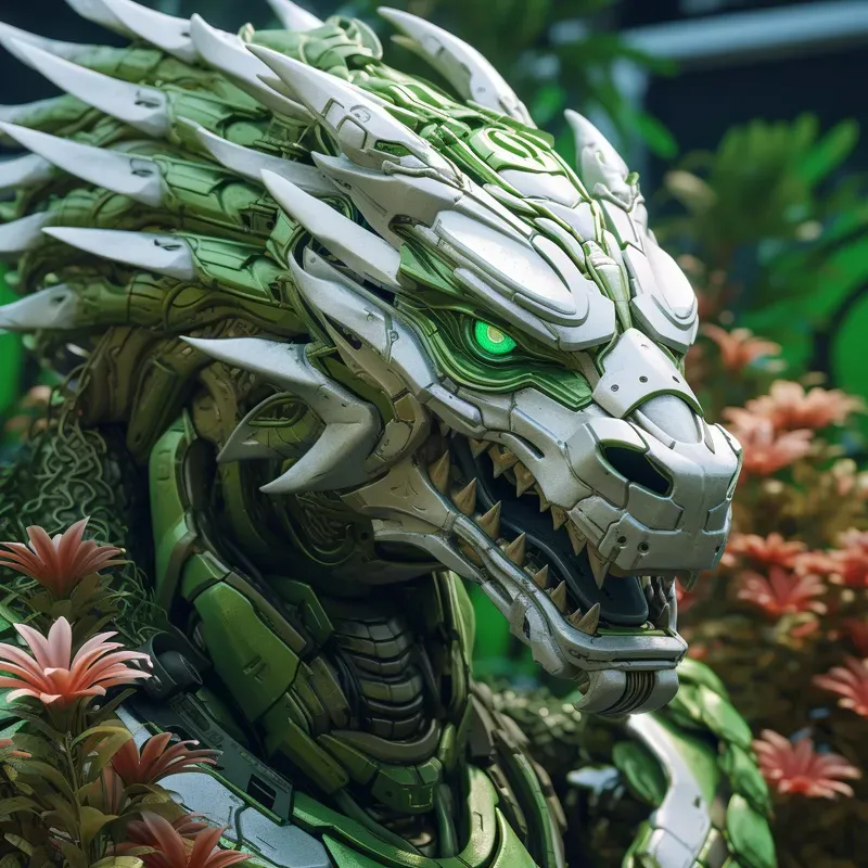 Robotic Dragons Mechanical Cyborg Designs Midjourney Prompt | PromptBase