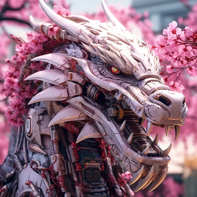 Robotic Dragons Mechanical Cyborg Designs Midjourney Prompt | PromptBase