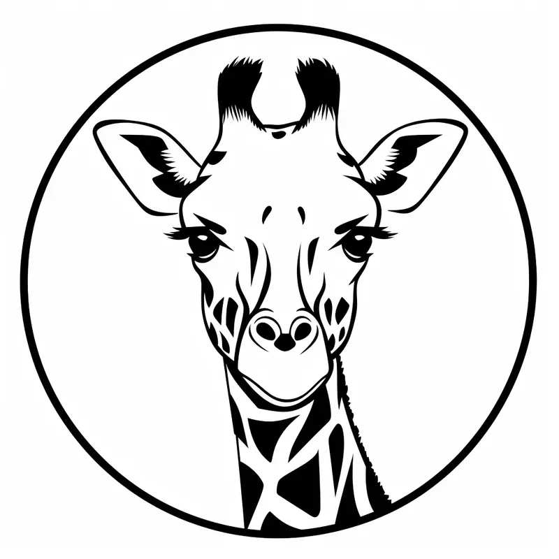 Circular Animal Coloring Books Pages Art Midjourney Prompt | PromptBase