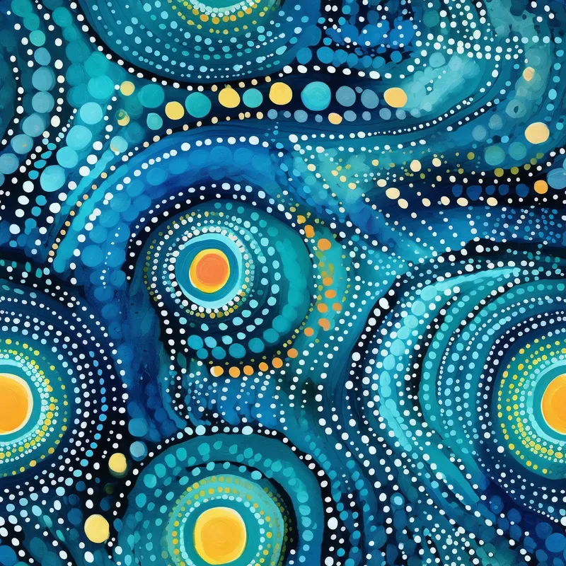 Aboriginal Watercolor Indigenous Patterns Midjourney Prompt | PromptBase