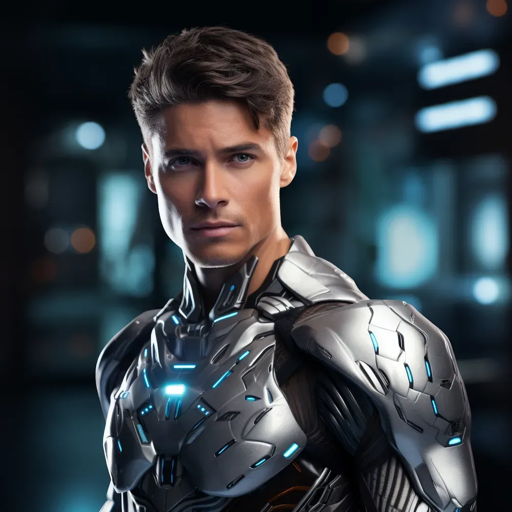 Human Cyborgs Futuristic Sci-fi Portraits Midjourney Prompt | PromptBase