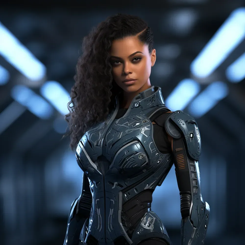 Human Cyborgs Futuristic Sci-fi Portraits Midjourney Prompt | PromptBase