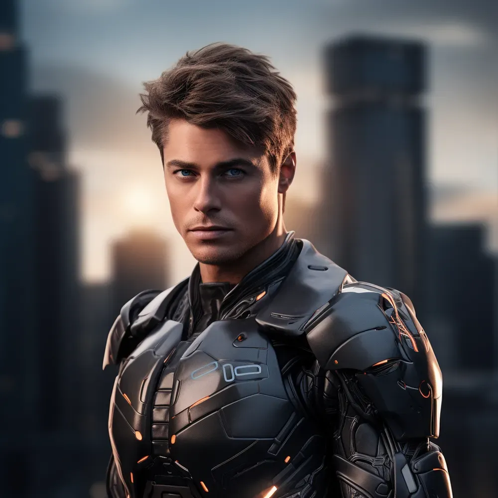 Human Cyborgs Futuristic Sci-fi Portraits Midjourney Prompt | PromptBase