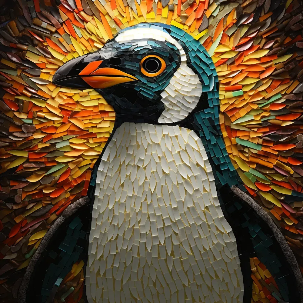 Mosaic Animal Portraits Artworks Designs Midjourney Prompt | PromptBase