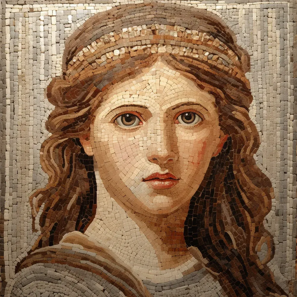 Roman Portraits Mosaics Ancient Artworks Midjourney Prompt | PromptBase