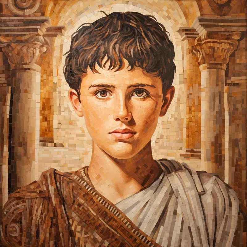 Roman Portraits Mosaics Ancient Artworks Midjourney Prompt | PromptBase