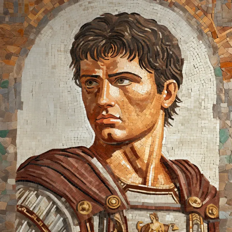 Roman Portraits Mosaics Ancient Artworks Midjourney Prompt | PromptBase