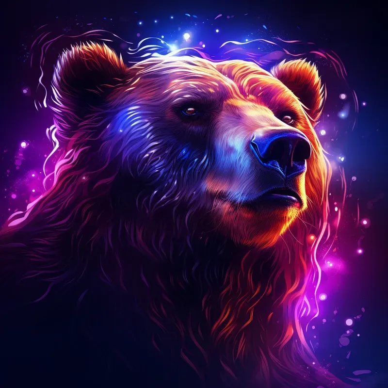 Animal Synthwave Neon Portraits Glow Artworks Midjourney Prompt ...