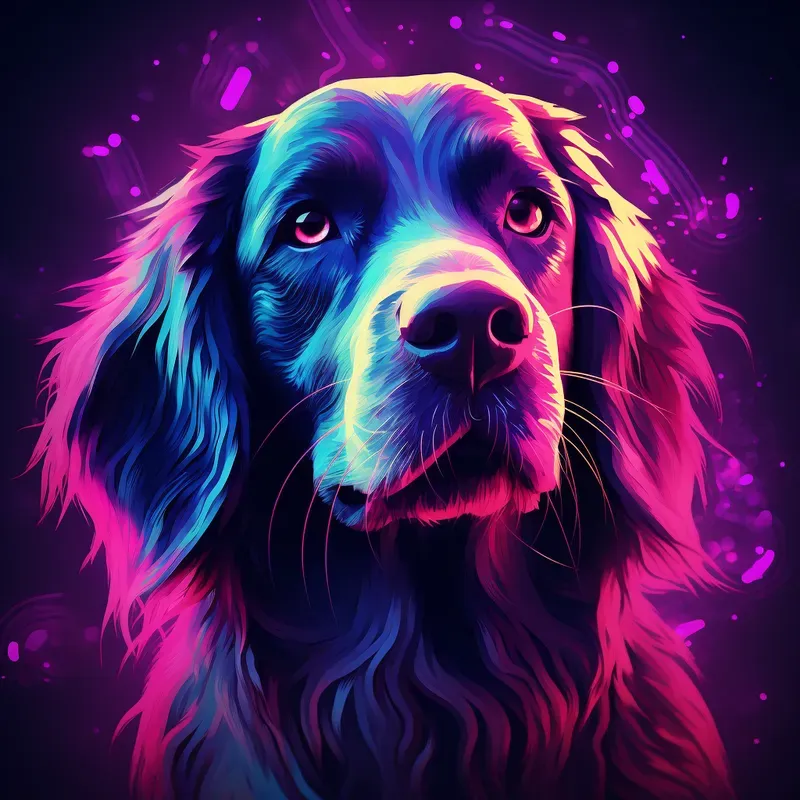 Animal Synthwave Neon Portraits Glow Artworks Midjourney Prompt ...