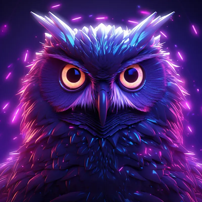 Animal Synthwave Neon Portraits Glow Artworks Midjourney Prompt ...