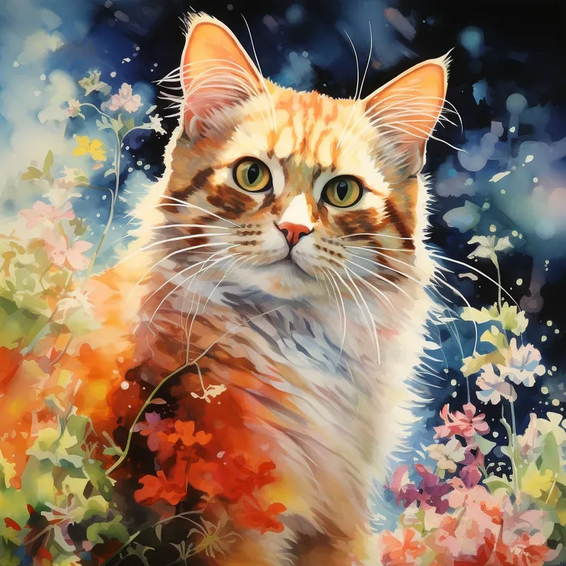 Storybook Animal Watercolor Portrait Art Midjourney Prompt | PromptBase