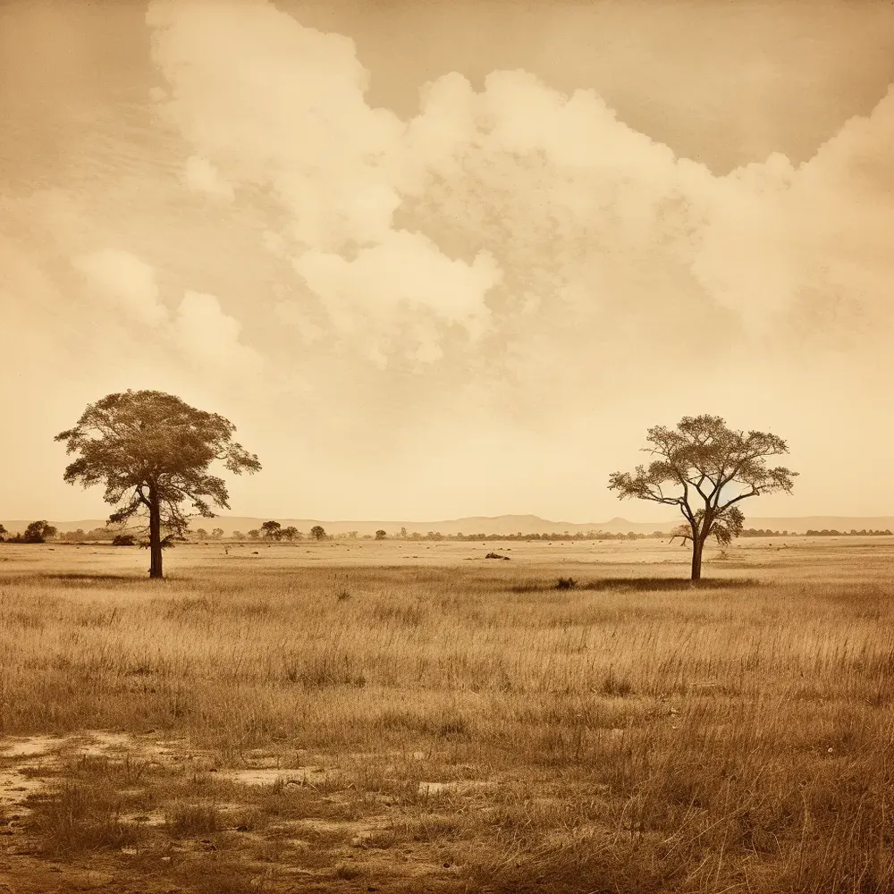 Vintage Sepia Landscape Photography 19th Midjourney Prompt | PromptBase
