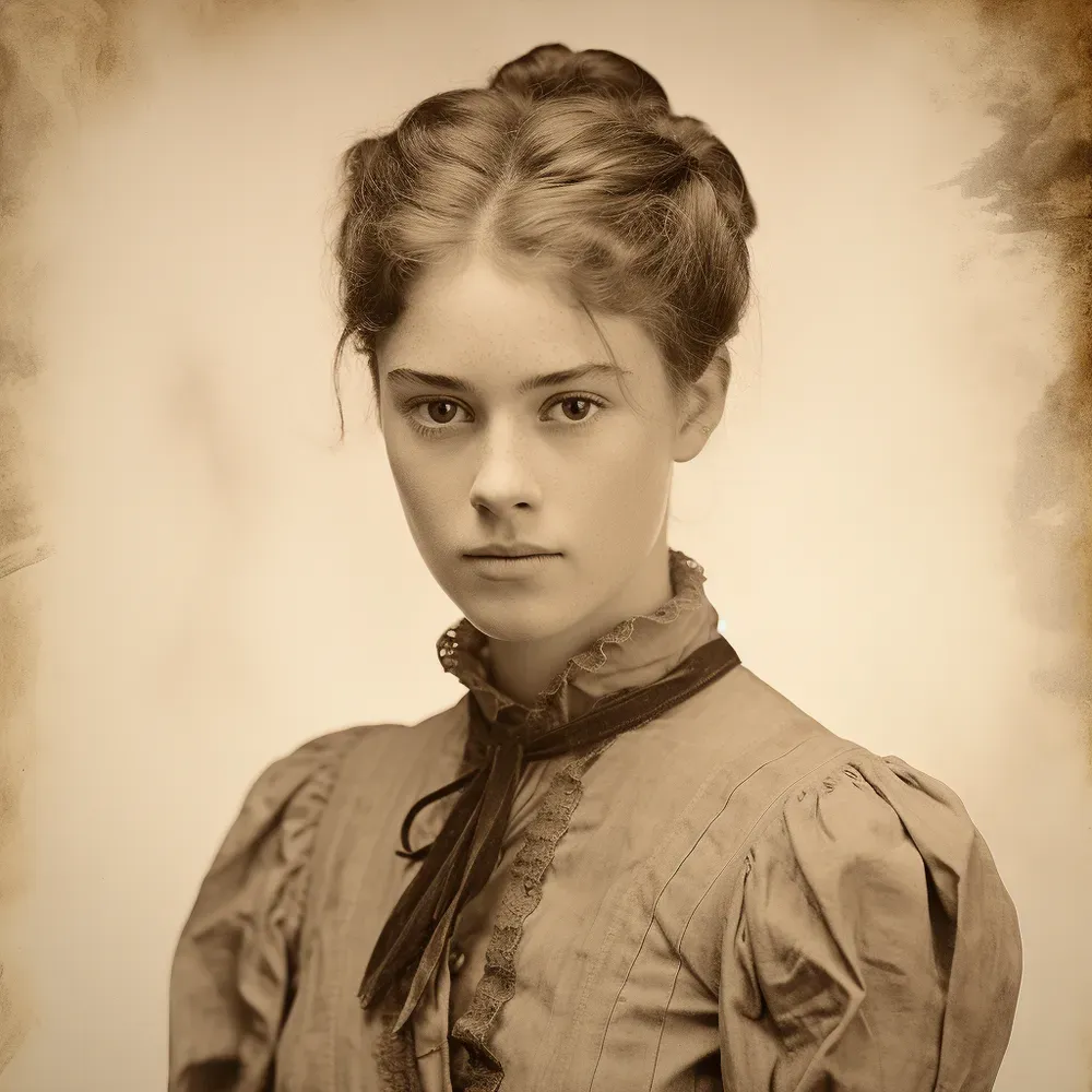 Sepia Portraits Vintage Photos Retro Art Midjourney Prompt | PromptBase