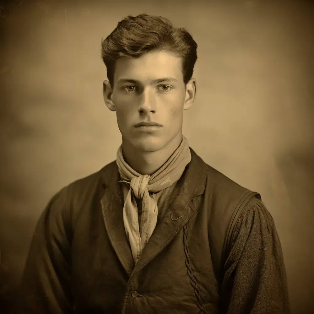 Sepia Portraits Vintage Photos Retro Art Midjourney Prompt | PromptBase