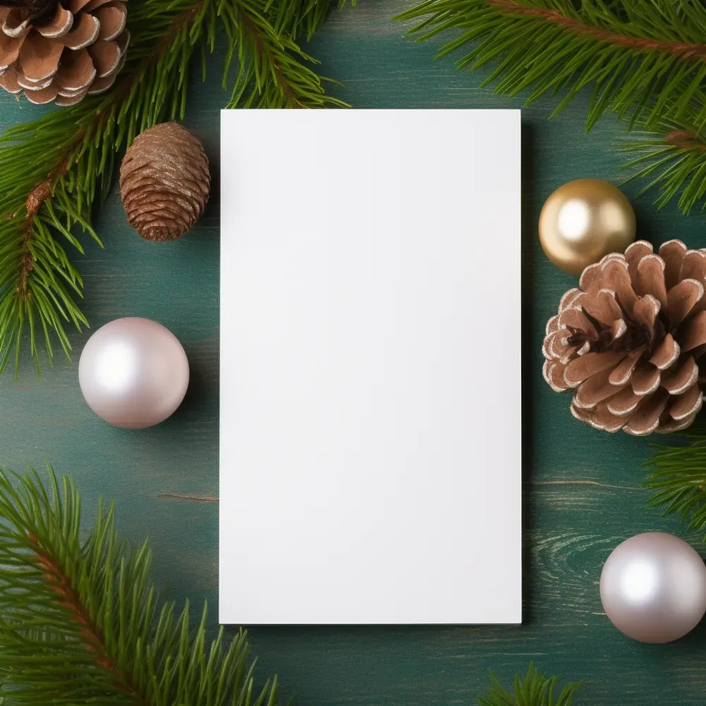 Blank Invitation Card White Paper Mockups Midjourney Prompt | PromptBase