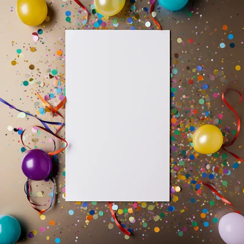 Blank Invitation Card White Paper Mockups Midjourney Prompt | PromptBase