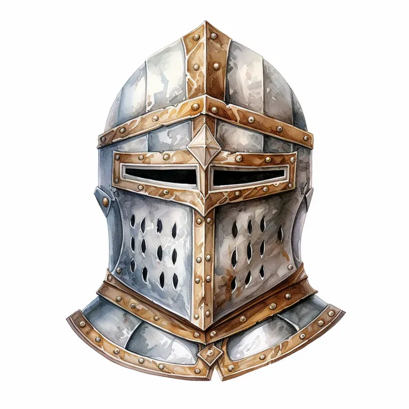Medieval Watercolor Clipart Illustrations Midjourney Prompt | PromptBase