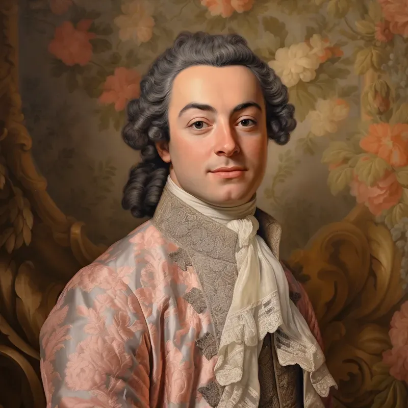 Rococo Portraits Oil Paintings Artworks Midjourney Prompt | PromptBase