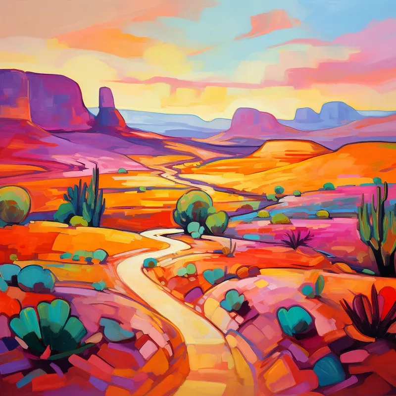 Fauvism Landscape Paintings Colorful Artworks Midjourney Prompt ...