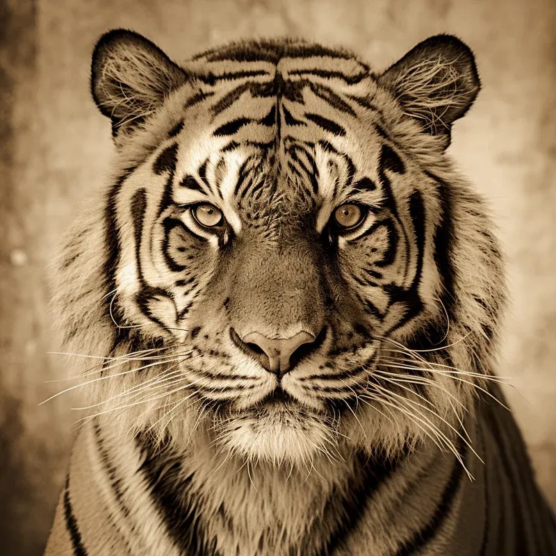 Sepia Animal Portraits Retro Photographs Midjourney Prompt | PromptBase