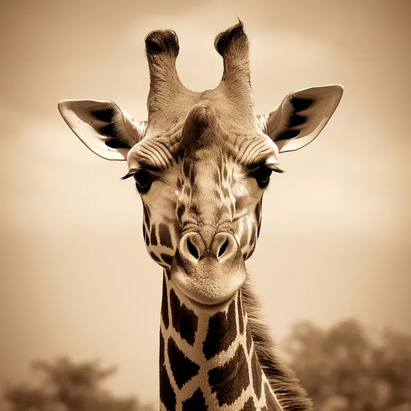 Sepia Animal Portraits Retro Photographs Midjourney Prompt | PromptBase