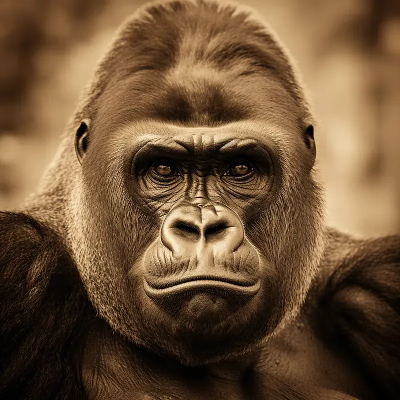 Sepia Animal Portraits Retro Photographs Midjourney Prompt | PromptBase