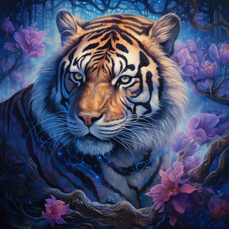 Mysterious Animal Portrait Fantasy Art Midjourney Prompt | PromptBase