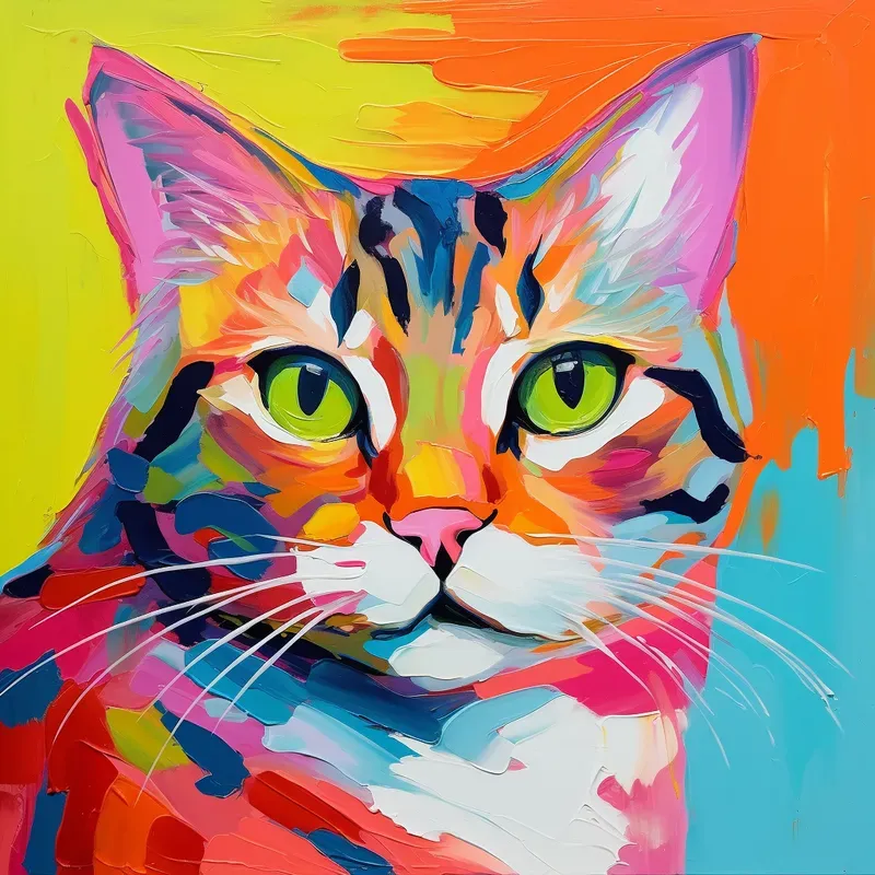 Fauvism Animal Portraits Oil Paintings Midjourney Prompt | PromptBase