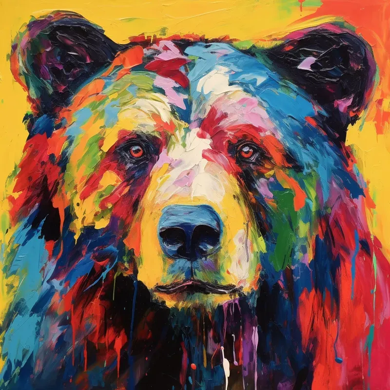 Fauvism Animal Portraits Oil Paintings Midjourney Prompt | PromptBase