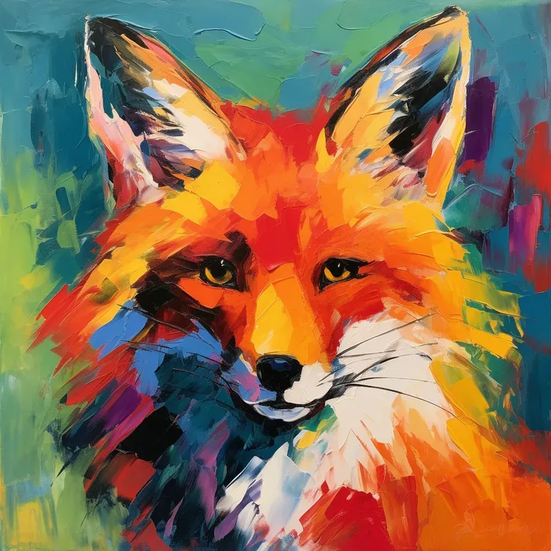 Fauvism Animal Portraits Oil Paintings Midjourney Prompt | PromptBase