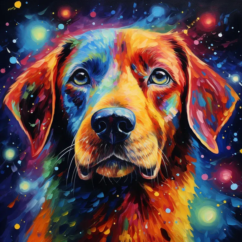 Cosmic Animal Portraits Art Oil Paintings Midjourney Prompt | PromptBase