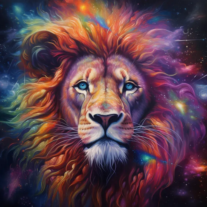 Cosmic Animal Portraits Art Oil Paintings Midjourney Prompt | PromptBase